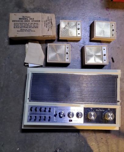 NuTone 2067-2068 Intercome + 4 NuTone Model 412 door speakers | eBay