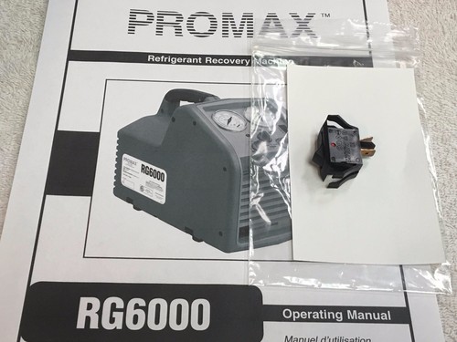 Promax RG6000 Refrigerant Recovery Unit Main On/OFF Power Switch 2 ...