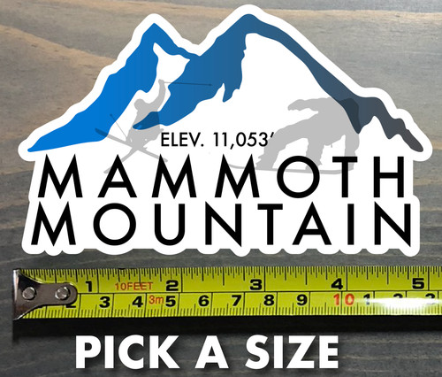 Mammoth Sticker Decal Mountain Ski California Snowboard Resort Lake ...