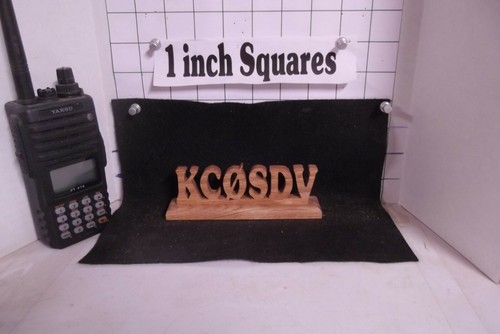 Handcrafted Oak Personalized small Amateur Ham Radio Call sign FREE ...