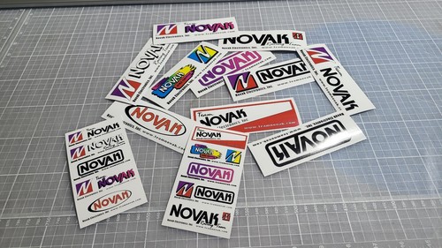 Big sticker lot of Novak rc decals stickers rc10 retro old school ae ...