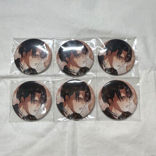 Attack on Titan Levi Art-pic Set of 6 Collectible Badges | eBay