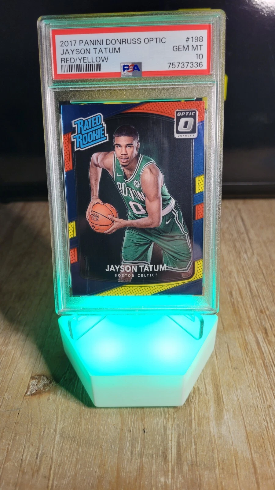 Jayson Tatum 2017 Optic #198 Red & Yellow PSA 10 Price Guide - Sports ...
