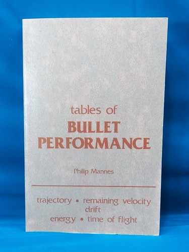Tables of Bullet Performance | eBay