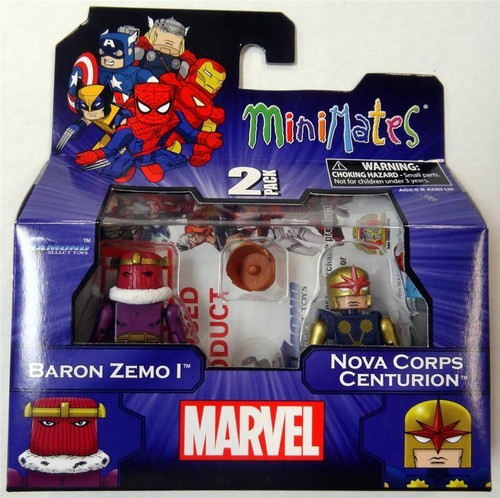 MARVEL MINIMATES SERIES 50 CHASE FIGURE VARIANT BARON ZEMO I 1 & NOVA ...