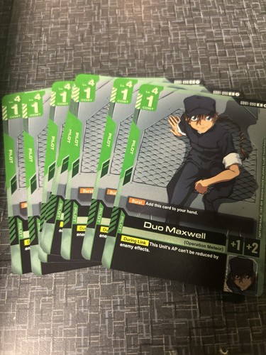 FOIL Duo Maxwell G001-090 Gundam TCG Participation Promo | eBay