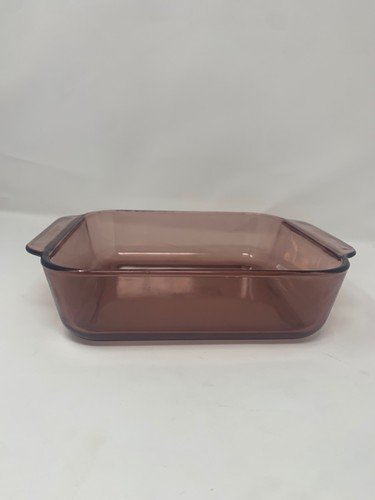 Vintage PYREX 222-R 2 Quart Cranberry 8" x 8" x 2" USA Casserole Baking ...