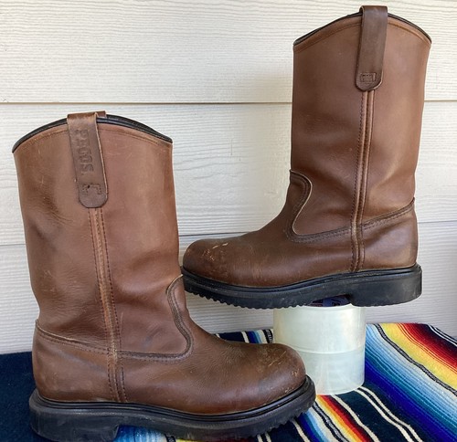 Vintage Red wing Pecos Leather Pull On Boots Style 4441 Size 6D 23347 ...