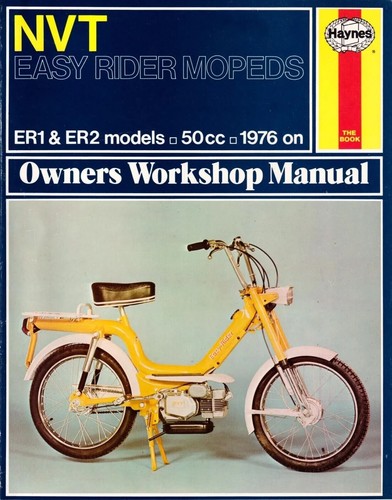 Haynes NVT Easy Rider Mopeds ER1 & ER2 Models 50cc 1976 Onwards (New ...