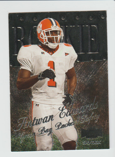 1999 SkyBox Metal Universe #230 Antwan Edwards RC, Clemson Tigers | eBay