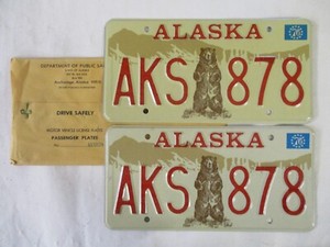 Alaska Bear License Plate for sale | eBay