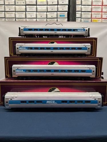 Mth Metra Amfleet 4-Car Passenger Set 20-6520 | eBay