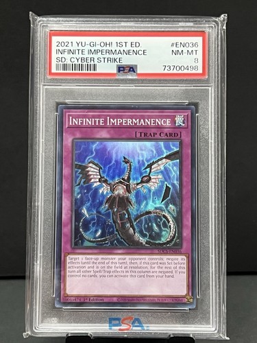 YuGiOh INFINITE IMPERMANENCE SDCS-EN036 1st EDITION-2021 SUPER RARE PSA ...