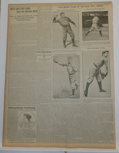 "Pink" Hawley, George Davis, Jack Doyle, Carrick, 1900 Original ...