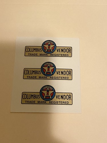 Columbus Gum / Peanut Vending Penny Vending Machine One Cent Decals ...