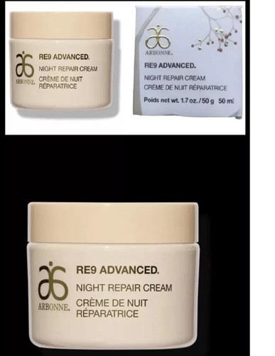 3x Arbonne RE9 Advanced Night Repair Cream ( 50ml ) Vegan Boxed New | eBay