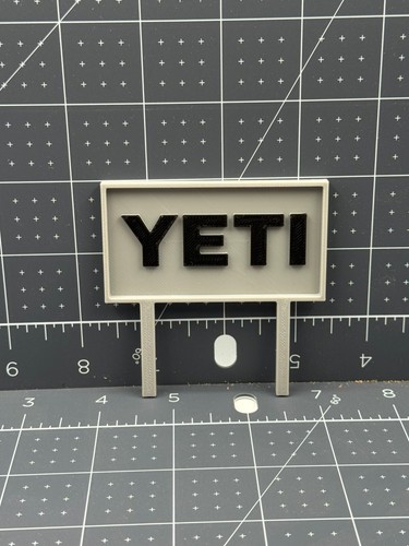 N Scale 1:160 YETI Cooler Billboard Sign | Model Train Layout Accessory ...
