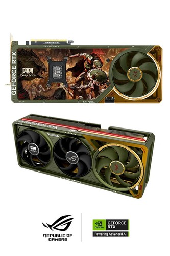 ASUS ROG ASTRAL 5080 Doom Edition Graphics Card +Yellow Keycard BUNDLE ...