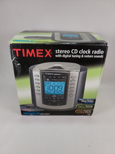Vintage+Timex+T600B+Stereo+CD+Player+Dual+Alarm+Clock+Radio+Nature ...