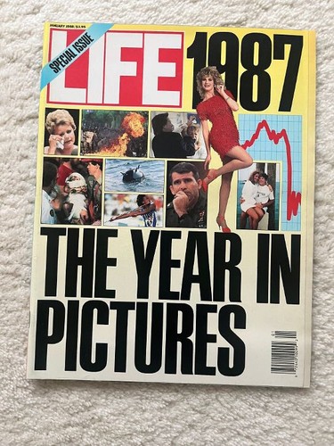 Life Magazine 1986 Year in Pictures Newman Cher Gleason Princes Di ...