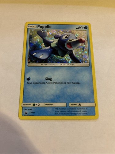 Pokemon Tcg Popplio SM03 Holo General Mills Black Star Promo Holo Rare ...