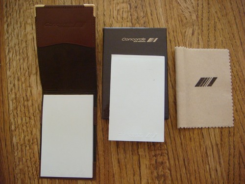 Concorde - Air France - Light Brown Leather - Pocket Notebook from ...
