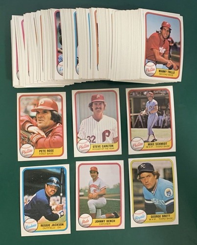 1981 Fleer Baseball SET BREAK - stars, commons, Hall of Famers, rookies ...