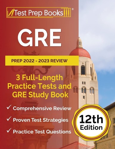 GRE Prep 2022 - 2023 Review: 3 Full-Length Practice Tests and GRE Study ...