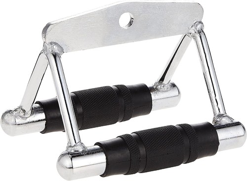 Double D Handle Cable Machine Handle Attachments Pull Down Exercise ...