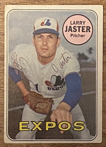 1969 Topps #496 Larry Jaster Autographed AUTO Card - Montreal Expos | eBay