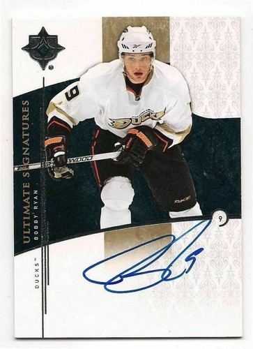 Bobby Ryan 09-10 UD Ultimate Collection Ultimate Signatures Autograph ...