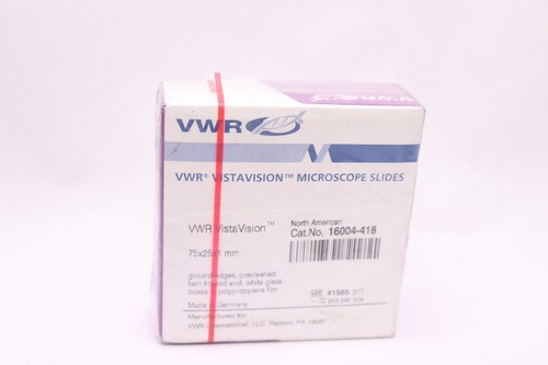 (72-Pk) VWR Microscope Microslide 25mm x 75mm x 1mm 16004-418 | eBay
