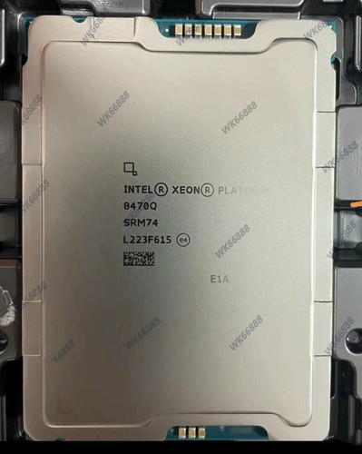 Intel Xeon Platinum 8470Q 52 Core 10GHZ / 3.80GHZ 350W LGA-4677 2S CPU ...