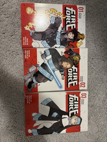 Fire Force Volume 1, 2, 3 Manga TPB Comic Lot 2016 English Atsushi ...