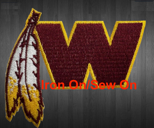 WASHINGTON FOOTBALL TEAM COMMANDERS REDSKINS Football jersey patch iron ...