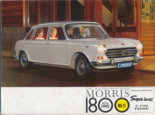 Morris 1800 Mk II inc. S engine Original UK Sales Brochure Pub No. 2752 ...