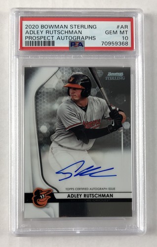 2020 Bowman Sterling Adley Rutschman #AR Prospect Autograph PSA 10 GEM ...