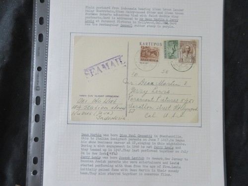 Dean Martin & Jerry Lewis Addressed Seamail Postcard, 99p Start | eBay