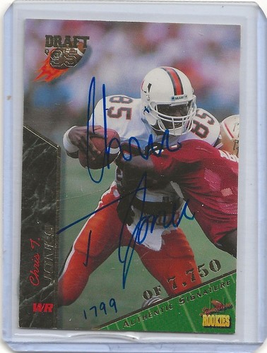 1995 SIGNATURE ROOKIES #45 CHRIS JONES AUTOGRAPHED RC #1799/7750 | eBay