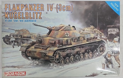 DRAGON 6040 FLAKPANZER IV (3cm) KUGELBLITZ 1:35 Model Tank Kit WWII ...