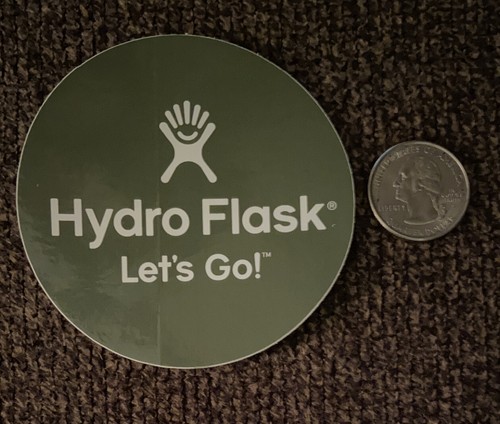 HYDRO Flask HYDROFLASK Logo DECAL Sticker OLIVE Green ROUND Water ...