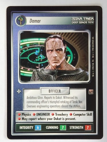 Star Trek CCG Dominion - DAMAR - Cardassian - Rare NM/MT Never Played ...