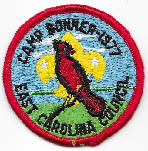 1977 Bonner Reservation Camp Patch East Carolina Council Boy Scouts of ...