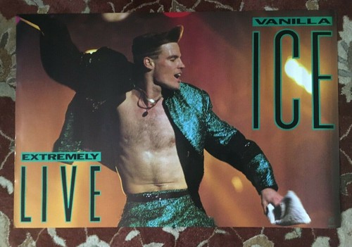 VANILLA ICE Extremely Live rare original promotional poster | eBay