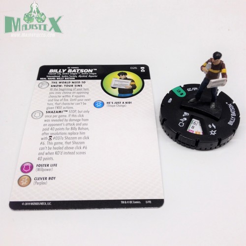 Heroclix DC Rebirth set Billy Batson #026 Uncommon figure w/card! | eBay