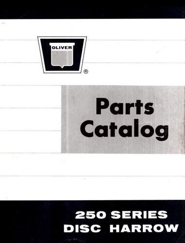 Oliver 250 Series 251 252 253 Disc Harrow Parts Manual | eBay