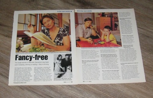 Marcelle Clement original TWO magazine clippings pages PHOTO article | eBay