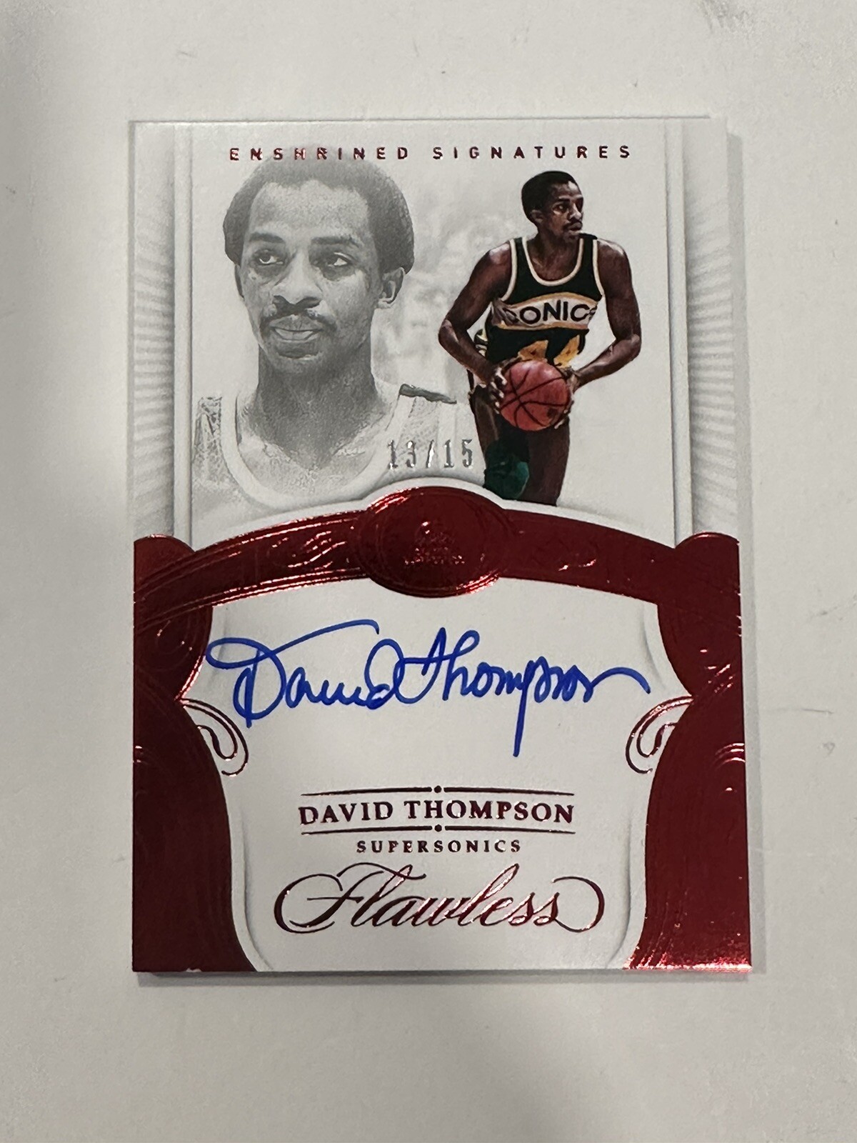 David Thompson 2017 Flawless #ES-DT Enshrined Signatures - Ruby /15 ...