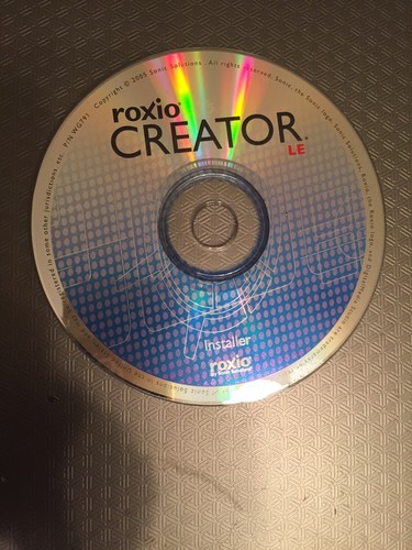 Roxio Creater LE, P/N WG791 2005 Sonic Solutions | eBay