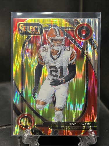 2024 Panini Select - Club Level Denzel Ward #248 Red & Yellow Shock Prizm | eBay